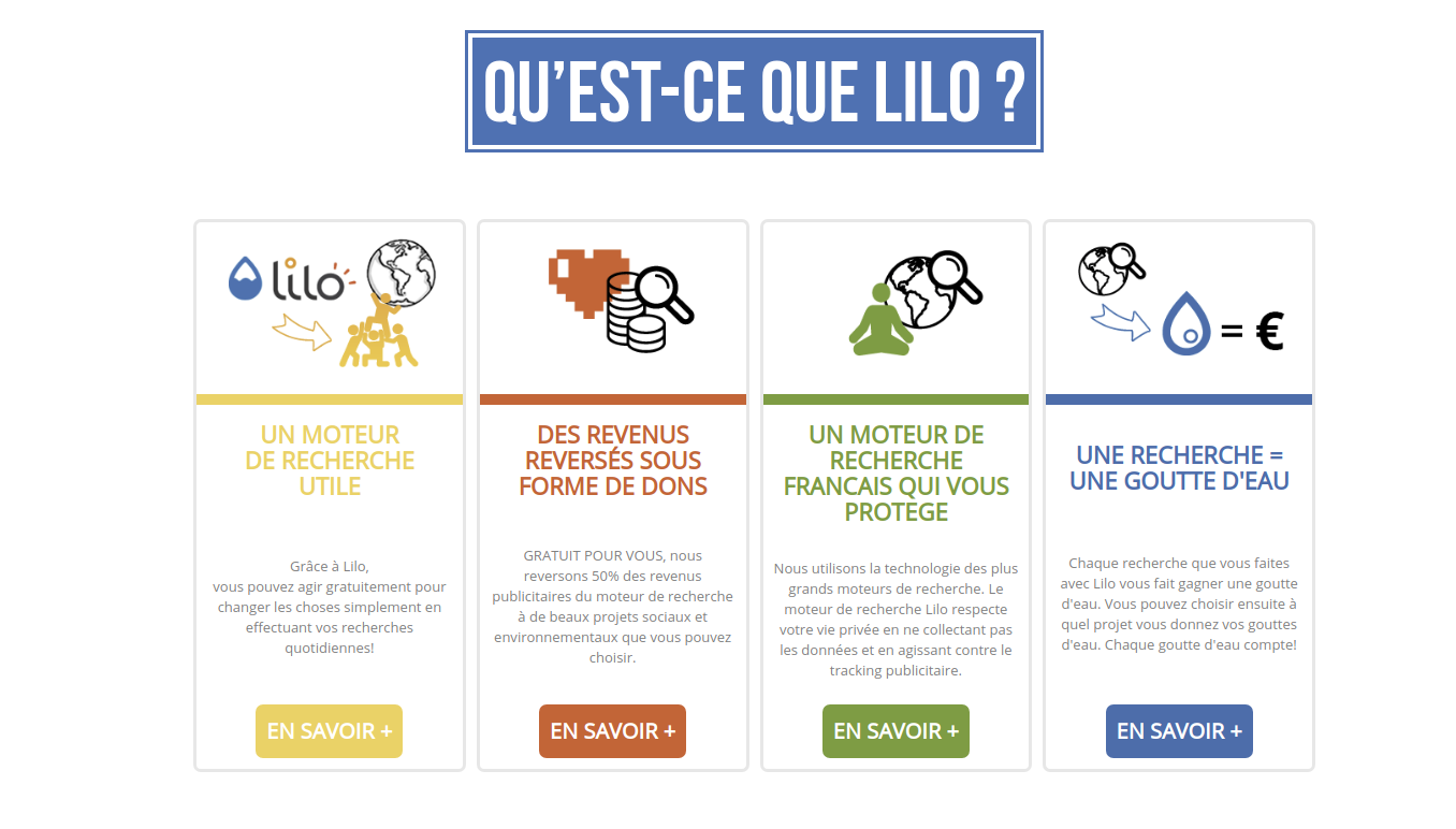 Lilo, le moteur de recherche qui respecte la vie privée. – Echos du Lac ...